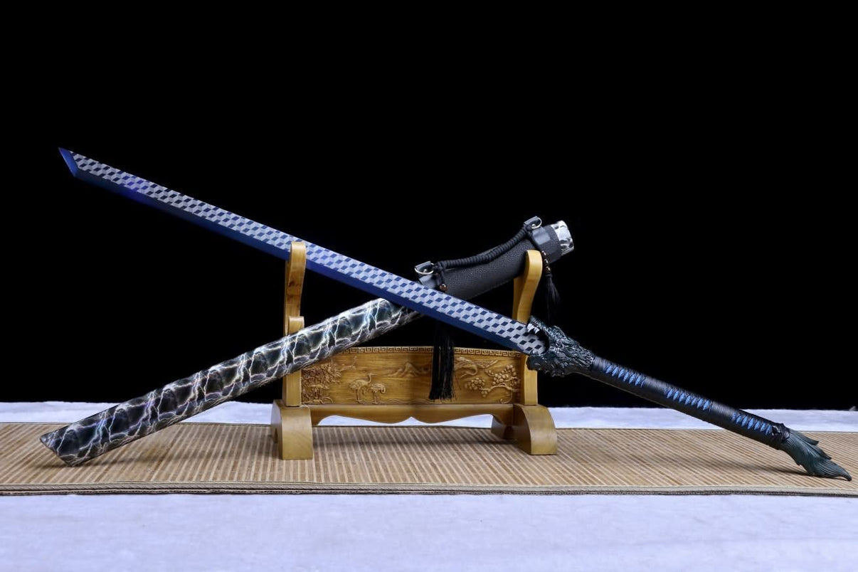 Broadsword Sword Real,Forged Blade,Alloy Fittings,Cut Tree – Chinese ...