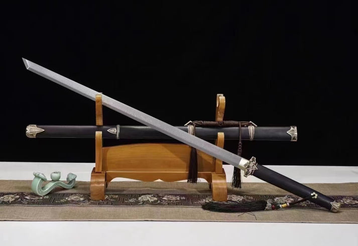 LOONGSWORD Chinese Sword Tang dao Swords-Handcrafted Damascus Steel ...