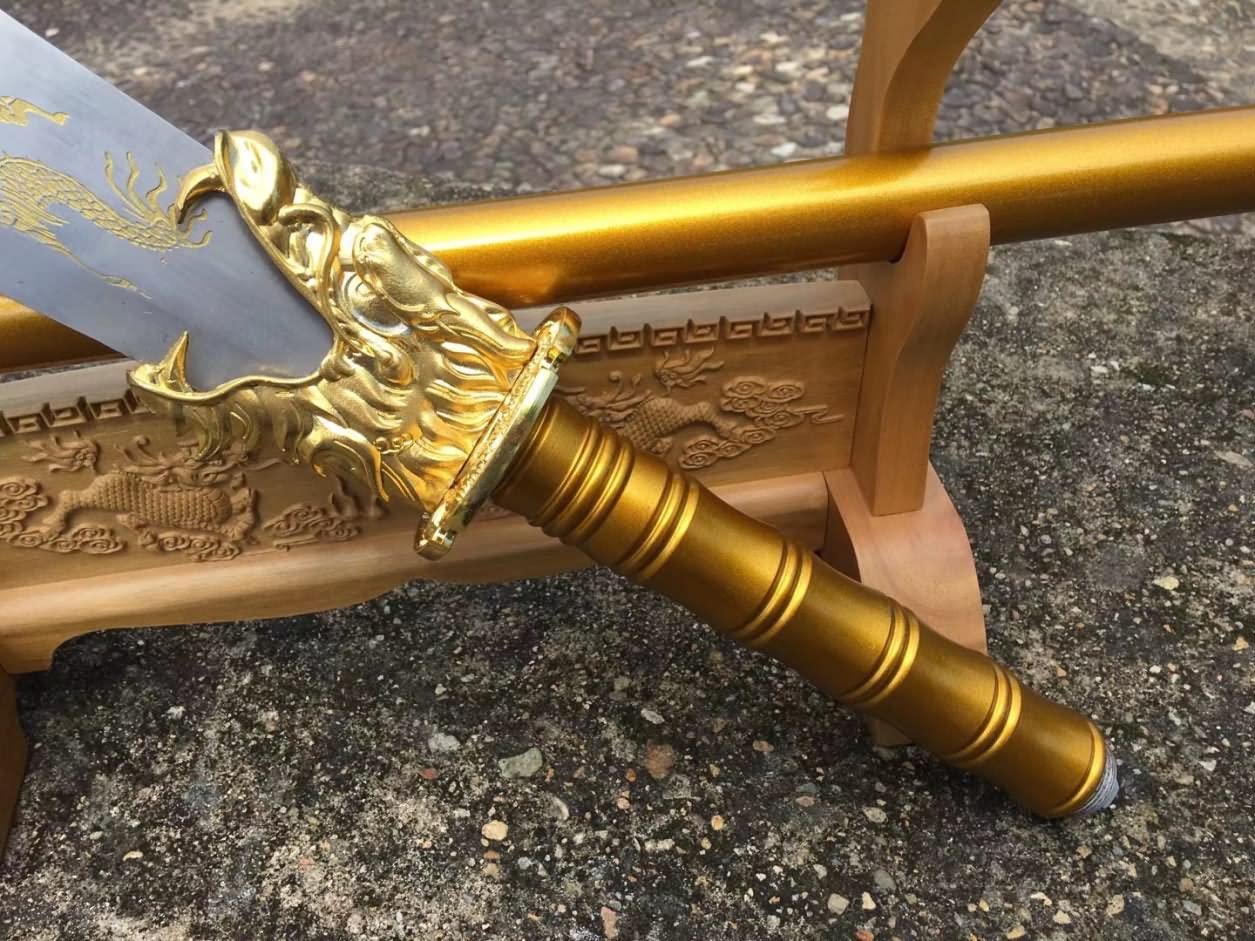 Dragon Guan Gong,Kwan Dao,War Sword,High Carbon Steel Blade,kung fu ...