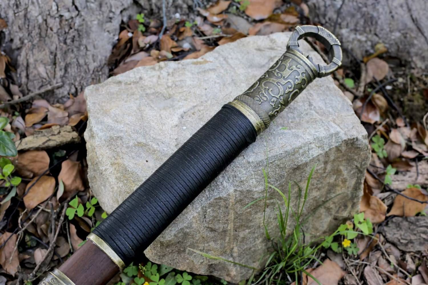 Tang dao Real Chinese Swords,Battle Ready,Forged T10 Steel Blade ...