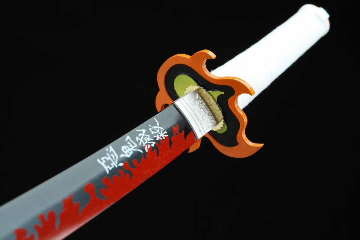 Cosplay Sowrd Demon Slayer Forged Medium Carbon Steel Katana real ...