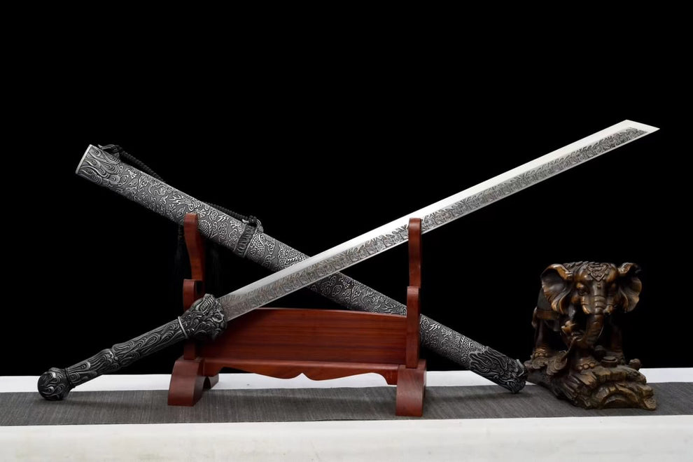 LOONGSWORD Chinese Sword,Tang dao Swords Real,Tang dao,Tactical Sword ...