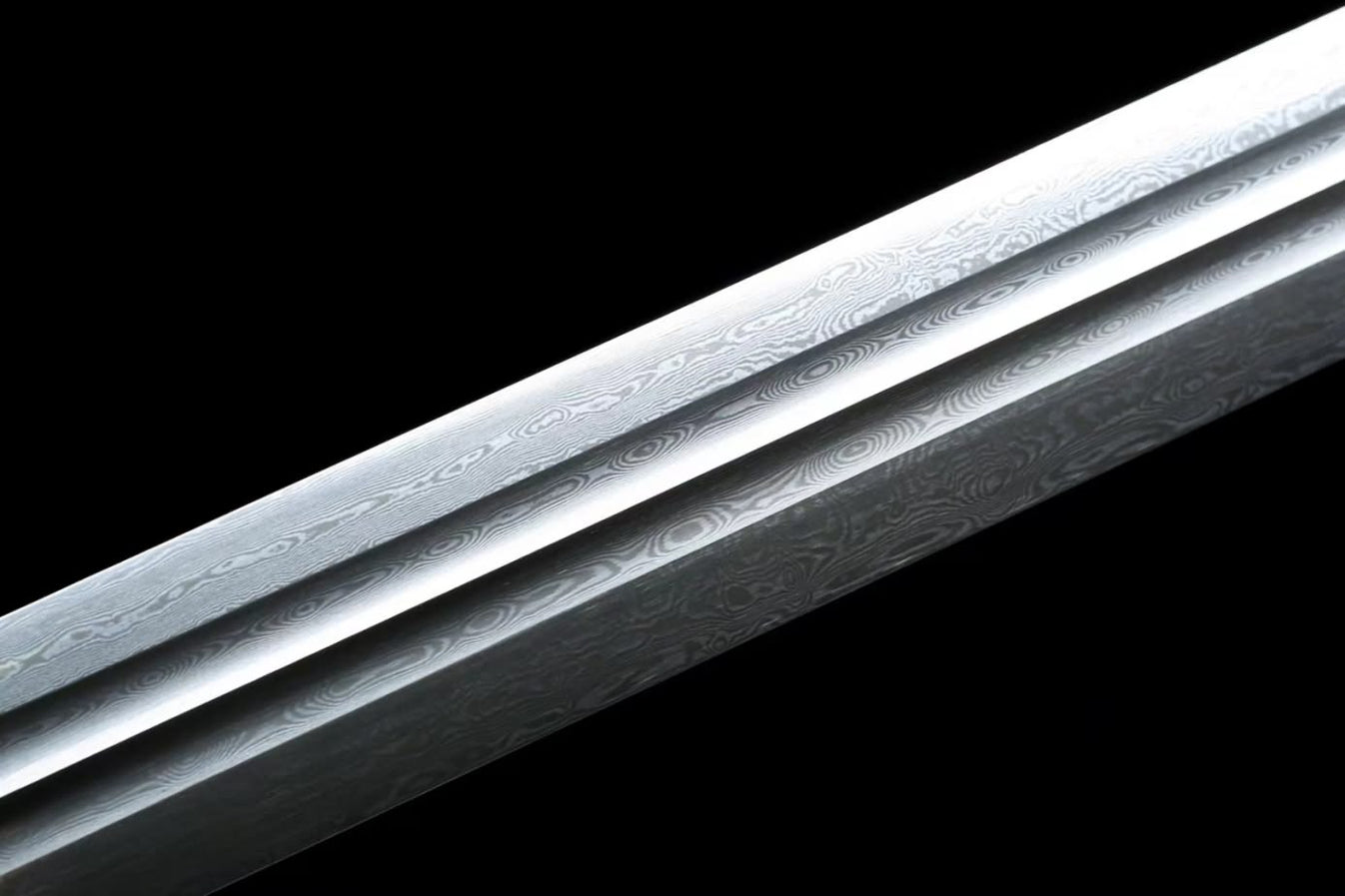 Tactical Swords Damascus Steel Blade,Fake Stingray Skin scabbard ...