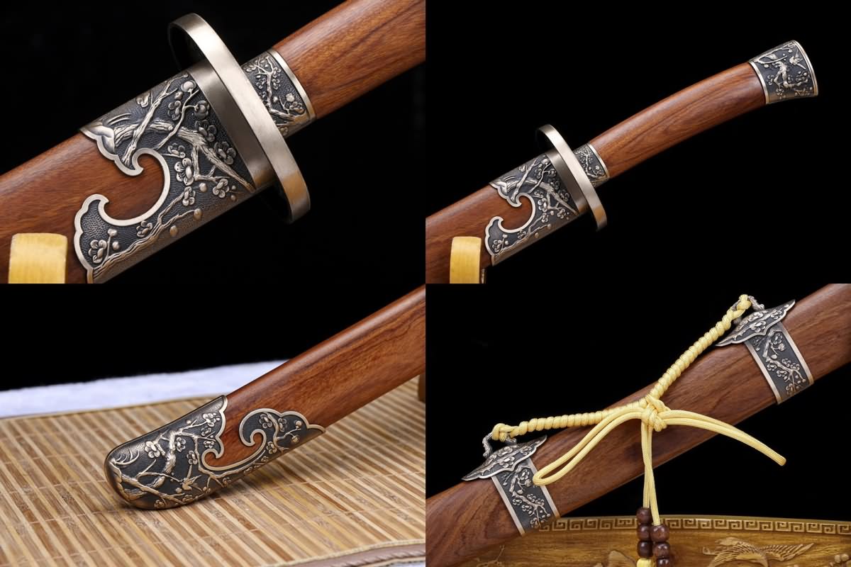Broadsword,Forged Damascus steel blade,Brass fittings,Chinese sword ...