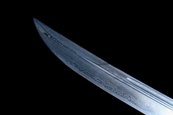 Broadsword,Forged Damascus steel blade,Brass fittings,Chinese sword ...