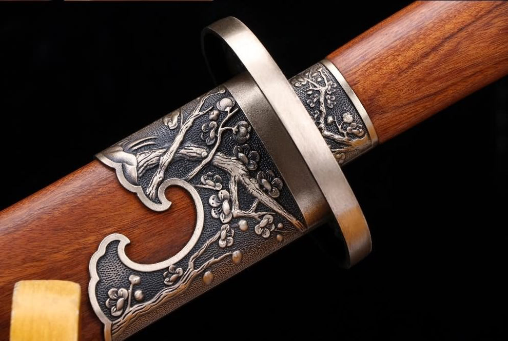 Broadsword,Forged Damascus steel blade,Brass fittings,Chinese sword ...