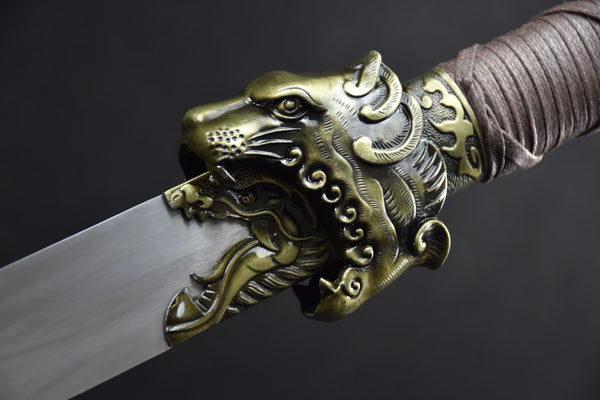 Tiger sword,Handmade,High carbon steel blade,Rosewood – Chinese Sword store