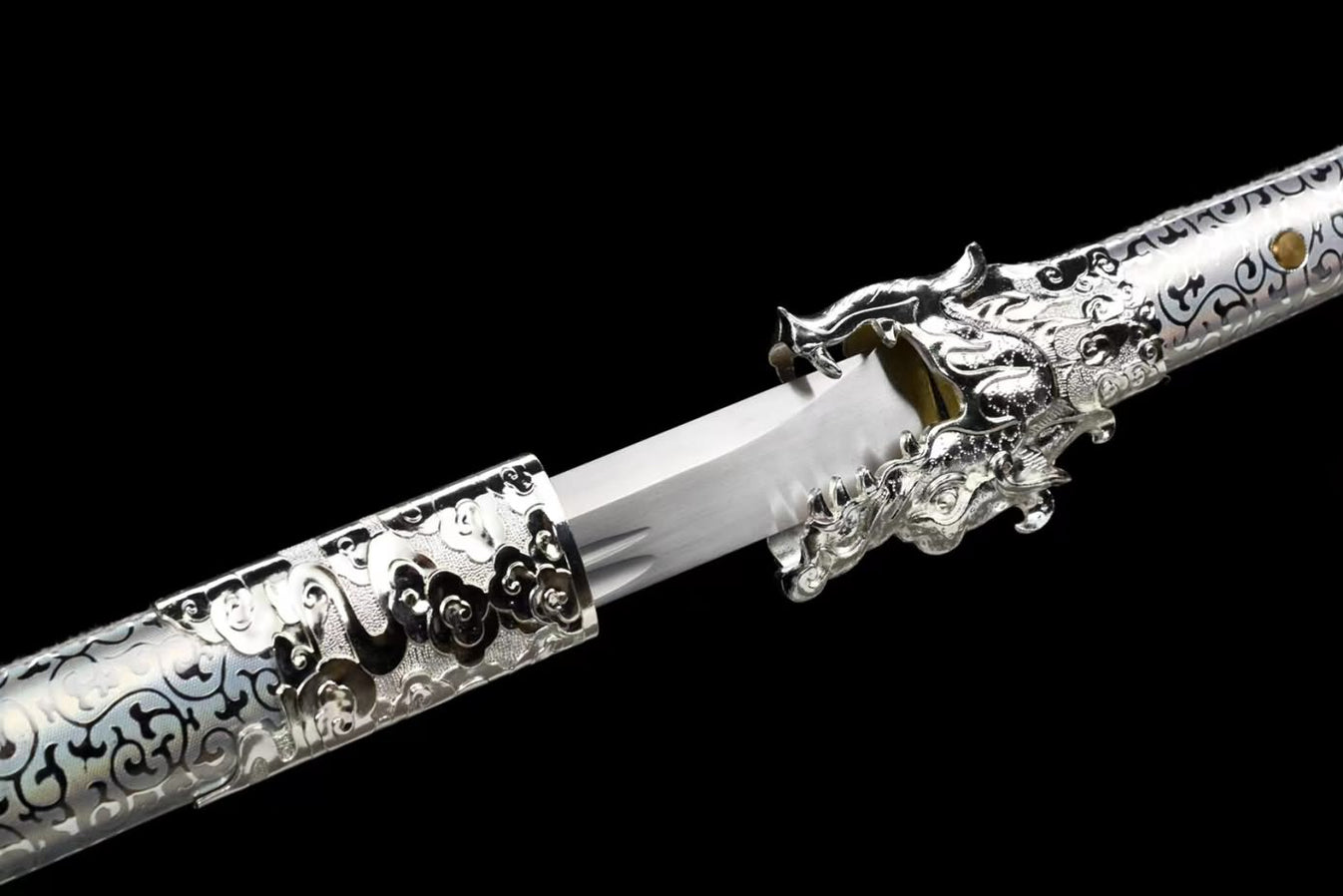 Chinese Sword,Silver Tang dao Swords Real,Kung fu,LOONGSWORD – Chinese ...