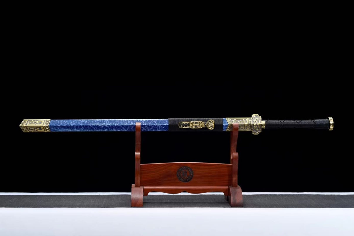 LOONGSWORD Chinese Sword,Ruyi jian Swords Real(Forged Damascus Steel ...