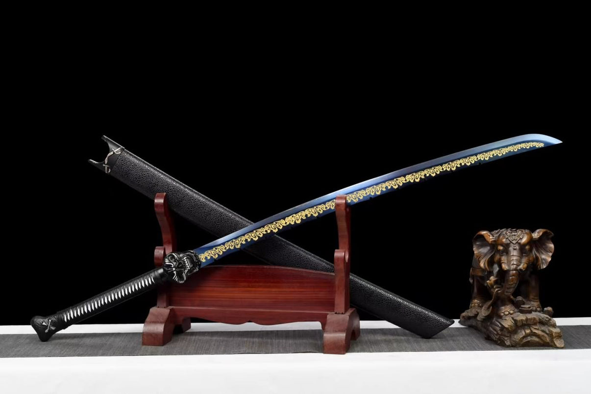 LOONGSWORD Chinese Sword,Tang Knife swords real cold weapons,Sharp ...