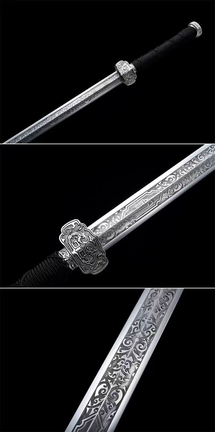 LOONGSWORD Chinese Sword,Ruyi jian Tactical Swords Forged blades ...