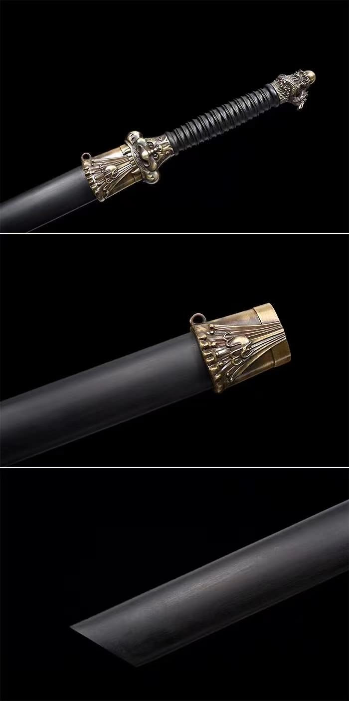 LONGSWORD Handcrafted Dragon Tang dao with Forged High Carbon Steel ...