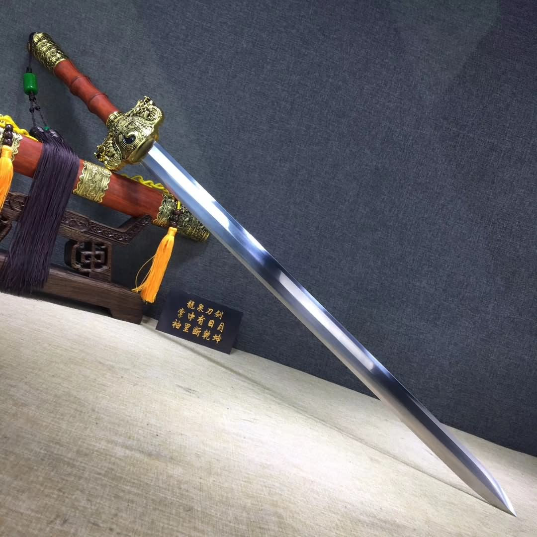 Bagua jian sword,Handmade High carbon steel blade,Redwood,Alloy ...