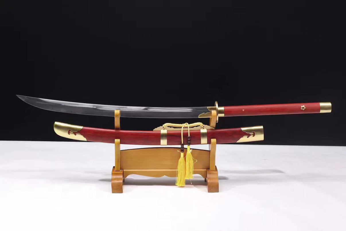 Horse Chopping Sword Forged T10 Steel Clay Tempered Chinese sword ...