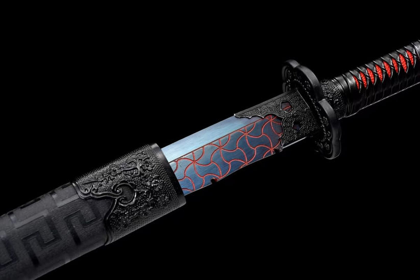 Embroider spring Machete High carbon steel blades,Chinese sword real ...