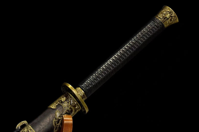 Horse-Chopping Sword Handmade Damascus Steel Blade – Chinese Sword store