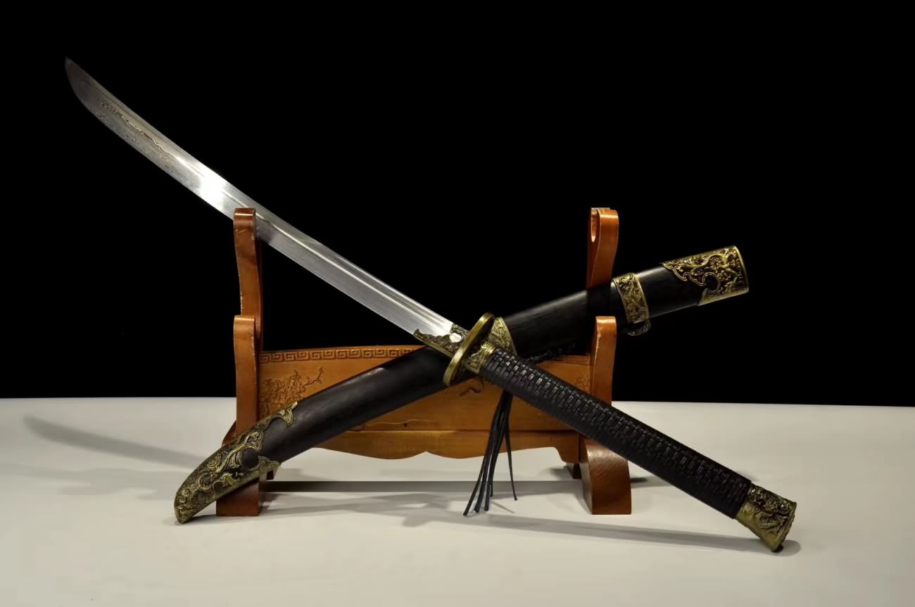 Horse-Chopping Sword Handmade Damascus Steel Blade – Chinese Sword store