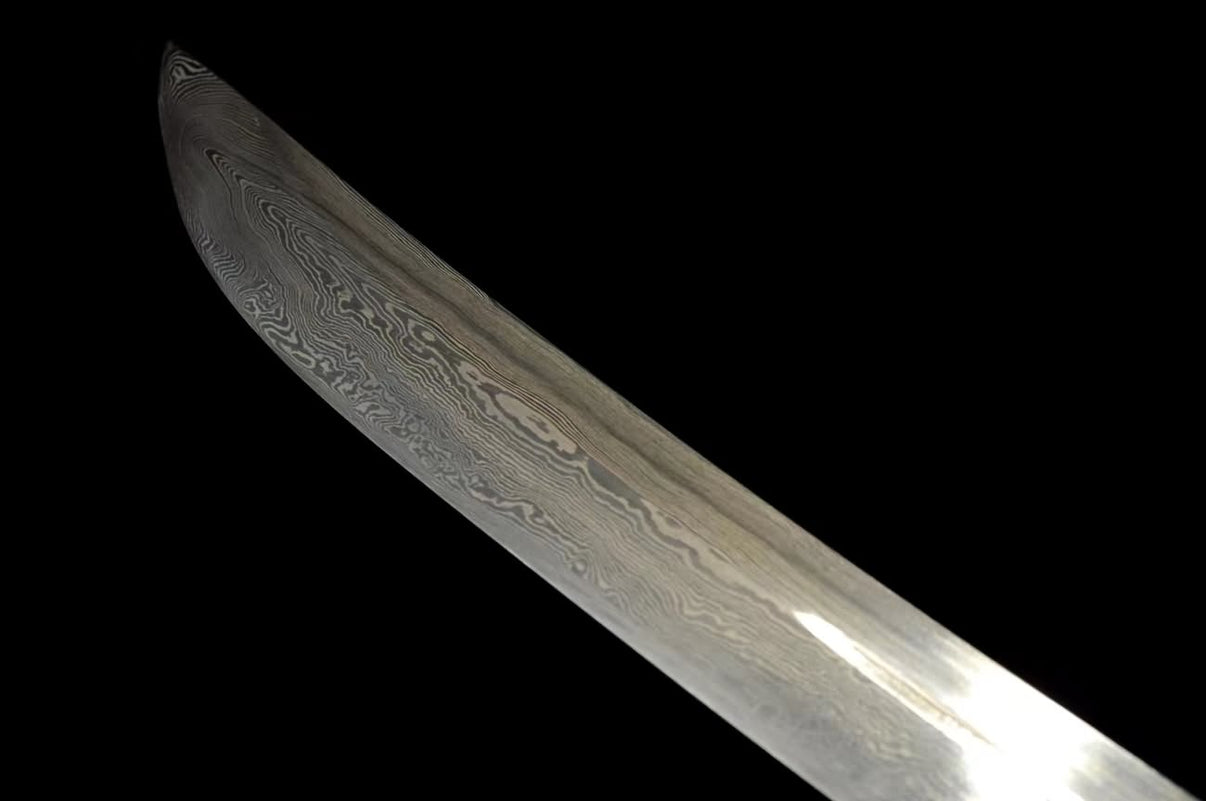 Horse-Chopping Sword Handmade Damascus Steel Blade – Chinese Sword store