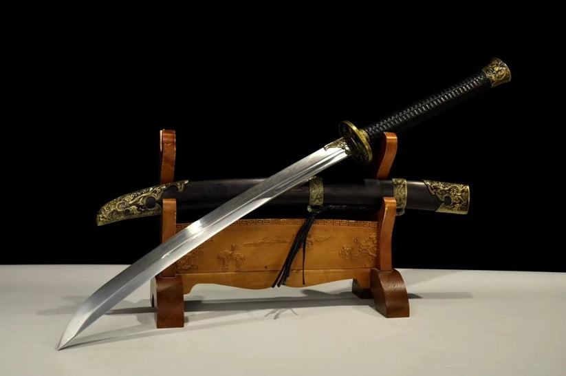 Horse-Chopping Sword Handmade Damascus Steel Blade – Chinese Sword store