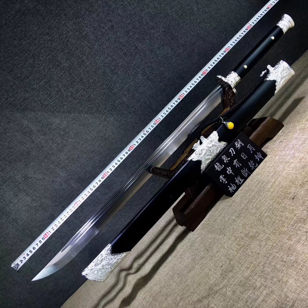 Cut horse broadsword,High carbon steel blade,Black wood,Alloy – Chinese ...