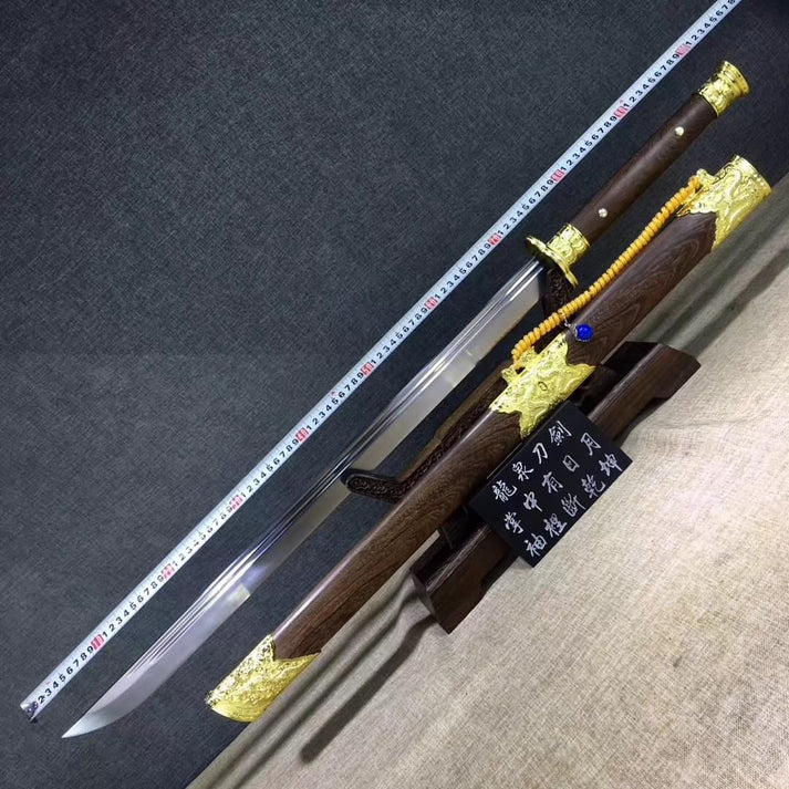 Cut horse broadsword,High carbon steel blade,Rosewood,Alloy – Chinese ...