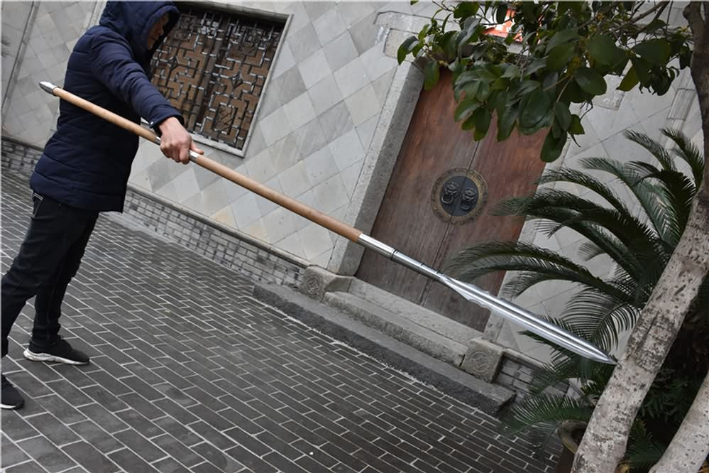 Spear,China Lance,Forged high Carbon Steel Spearhead,Hardwood Rod ...