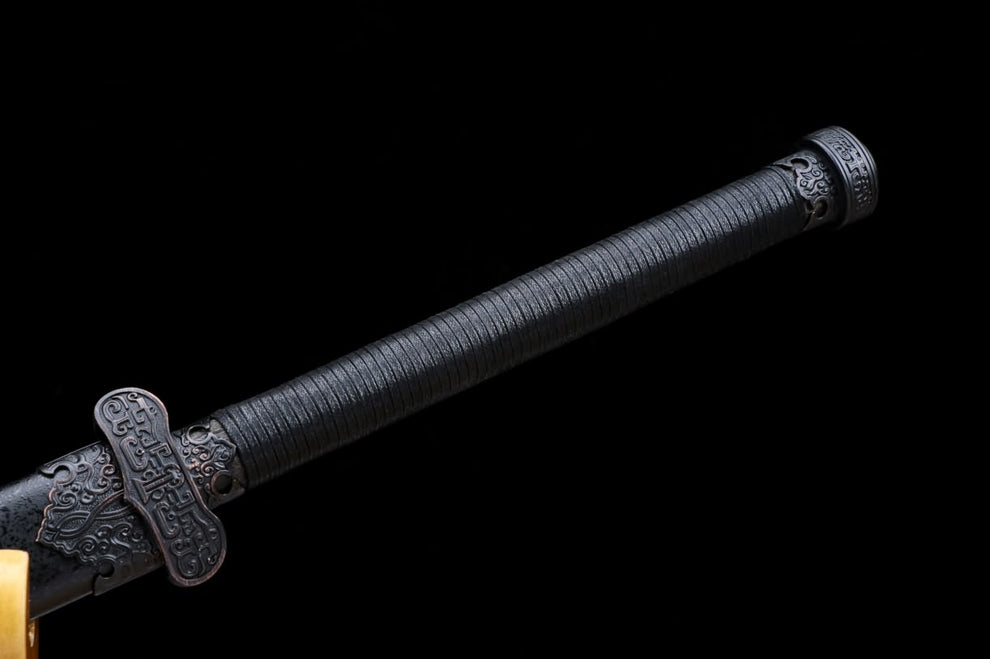 Black gold sword real burn blade,Black scabbard,Chinese sword – Chinese ...