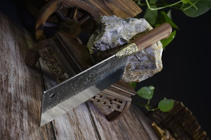 Chinese Kitchen Knives Vegetables Tools Rosewood handle – Chinese Sword ...