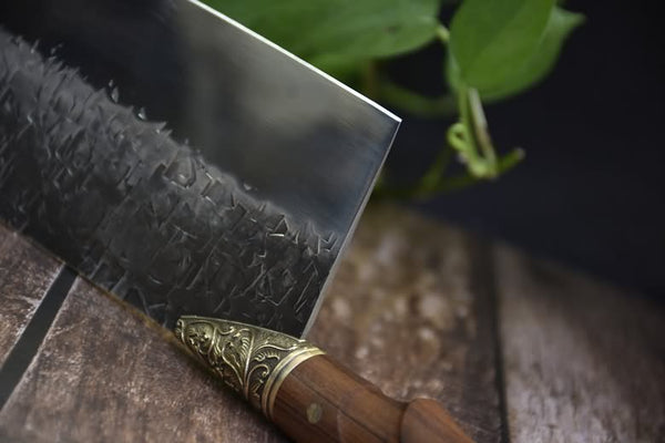 Chinese Kitchen Knives Vegetables Tools Rosewood handle – Chinese Sword ...