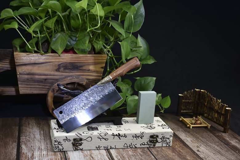 Chinese Kitchen Knives Vegetables Tools Rosewood handle – Chinese Sword ...