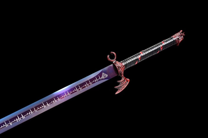 Shura Knife jian Forged High Carbon Steel Purple Blades,Alloy Fittings ...