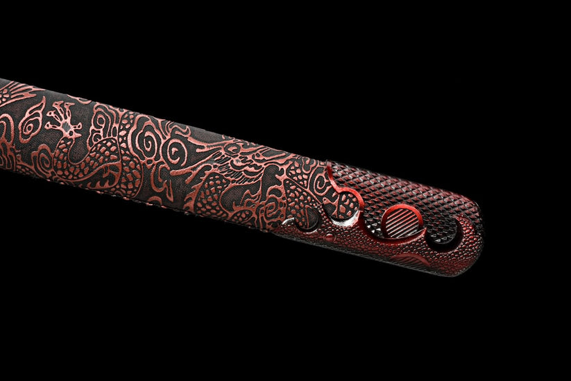 Chineae Swords Real,Red Dragon Tang dao Sword,Battle Ready Hand Forge ...