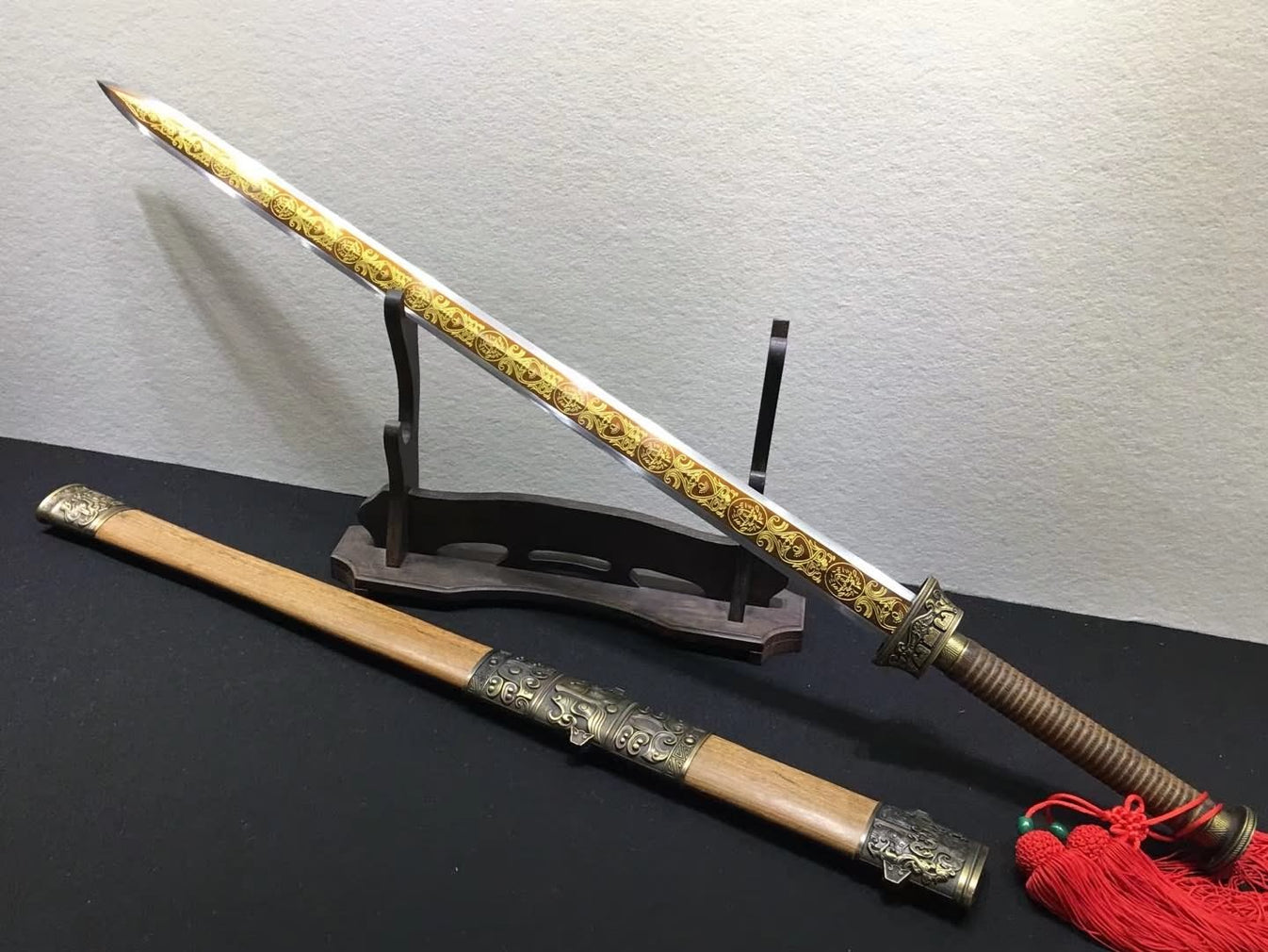 Fengyun sword,High carbon steel etch blade,Rosewood scabbard – Chinese ...