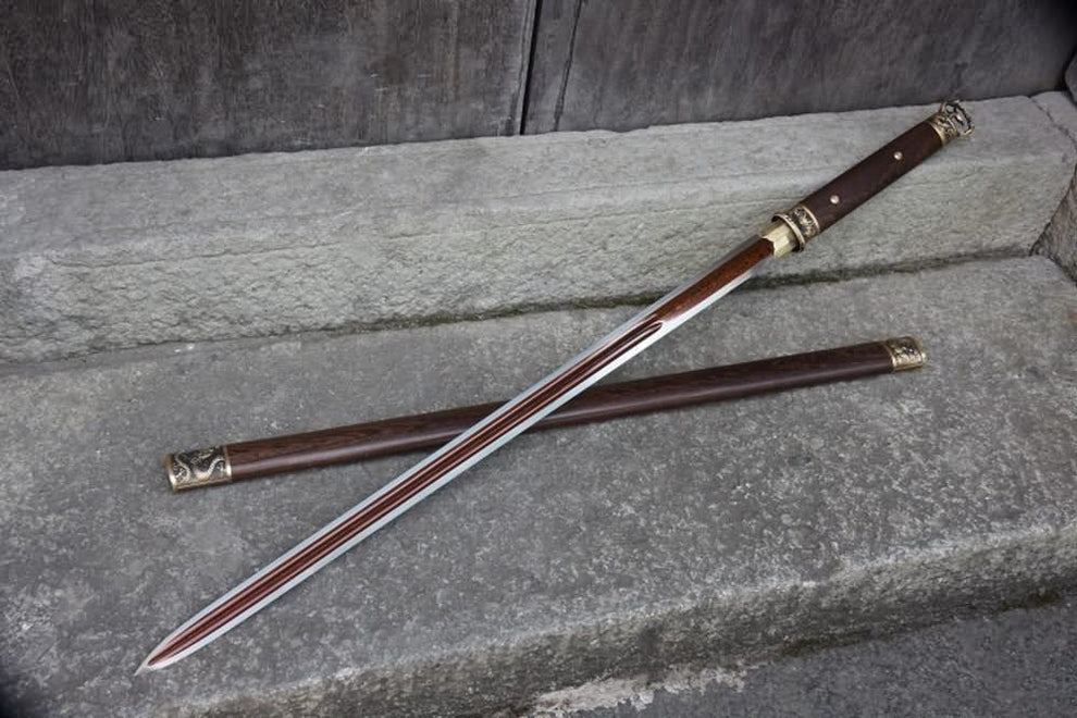 Han jian Chinese Swords Real,Battle Ready,Hand Forged Damascus Steel ...
