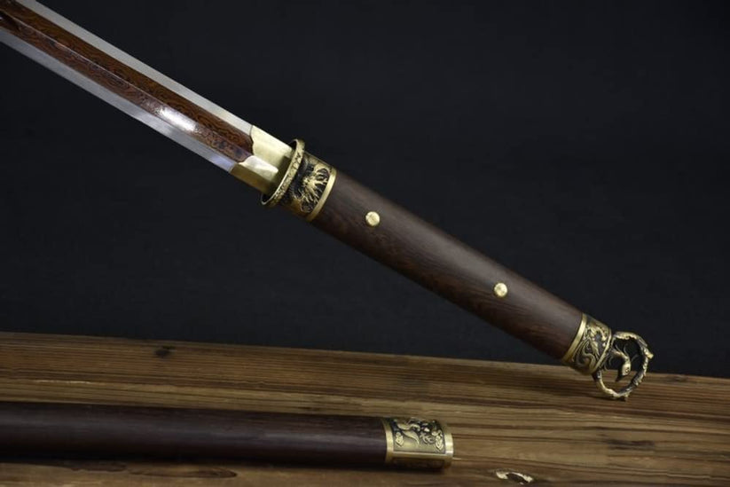 Han jian Chinese Swords Real,Battle Ready,Hand Forged Damascus Steel ...
