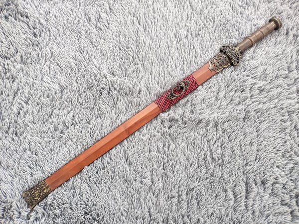 Han sword real,Damascus steel blade,Rosewood scabbard,Chinese sword ...