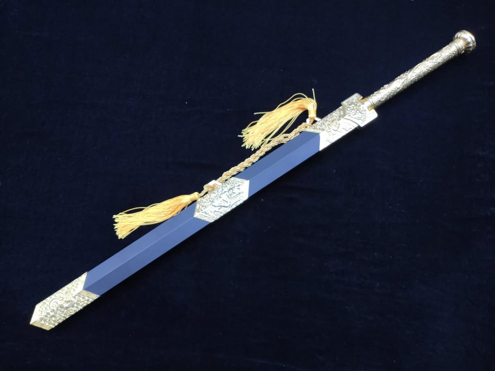 Golden Han Sword,Forged High Carbon Steel,Alloy Scabbard,Chinese sword ...