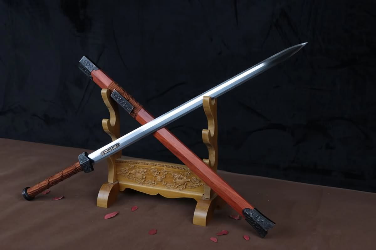 Han sword,Forged high carbon steel Octahedral blade,Chinese sword art ...