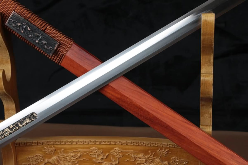 Han sword,Forged high carbon steel Octahedral blade,Chinese sword art ...