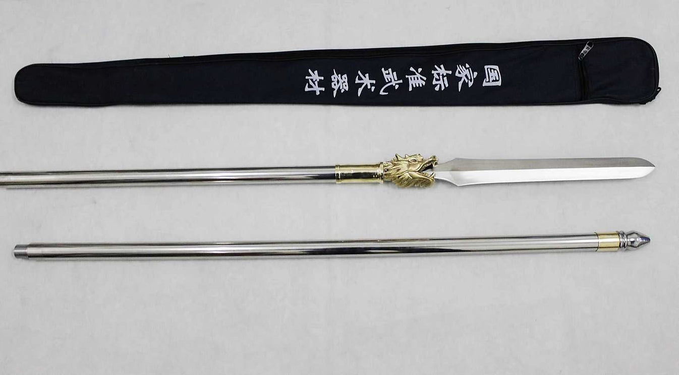China dragon spear,Liuhe Pike,Stainless steel spearhead,Length 82 inch ...