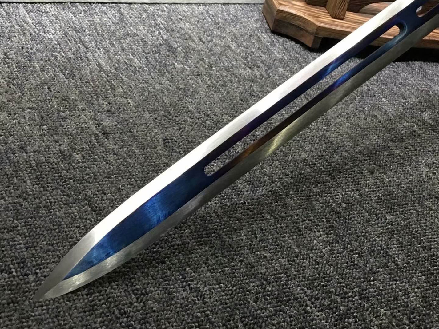 Jinlan sword,High manganese steel hollow blade,Black wood,Alloy fittin ...