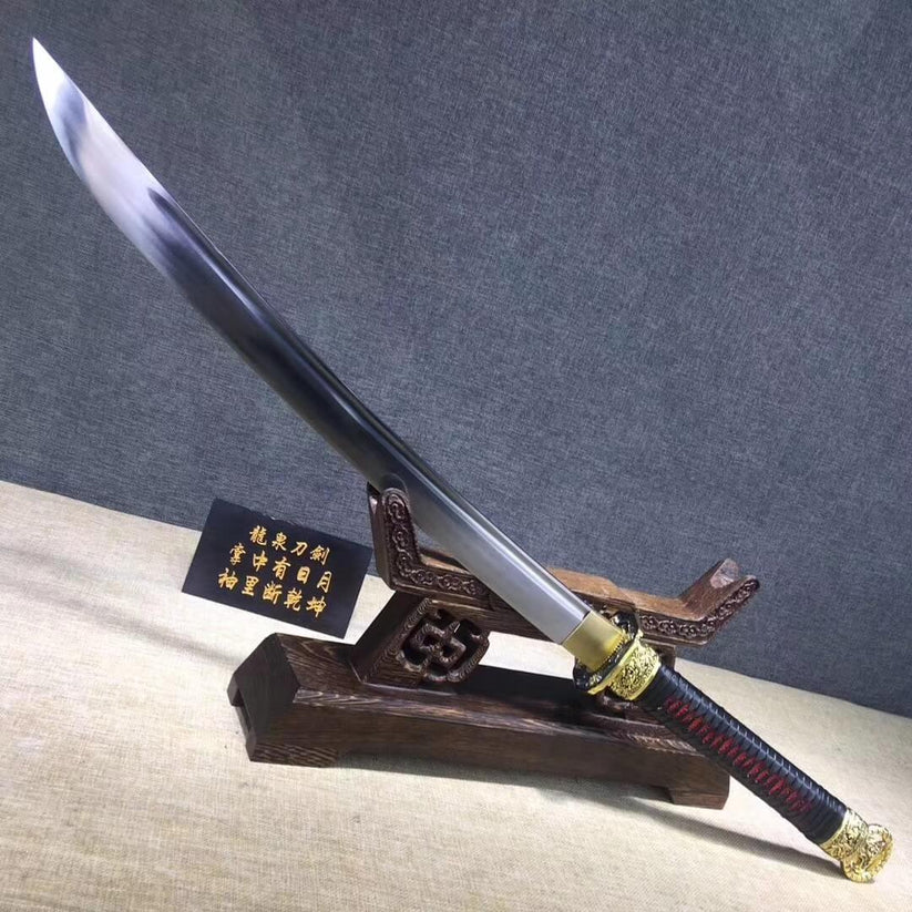 Cut horse broadsword,High carbon steel blade,Wood,Alloy – Chinese Sword ...