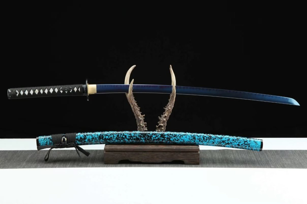 Samurai sword Full Tang T10 Steel Clay Tempered Razor Sharp katana ...