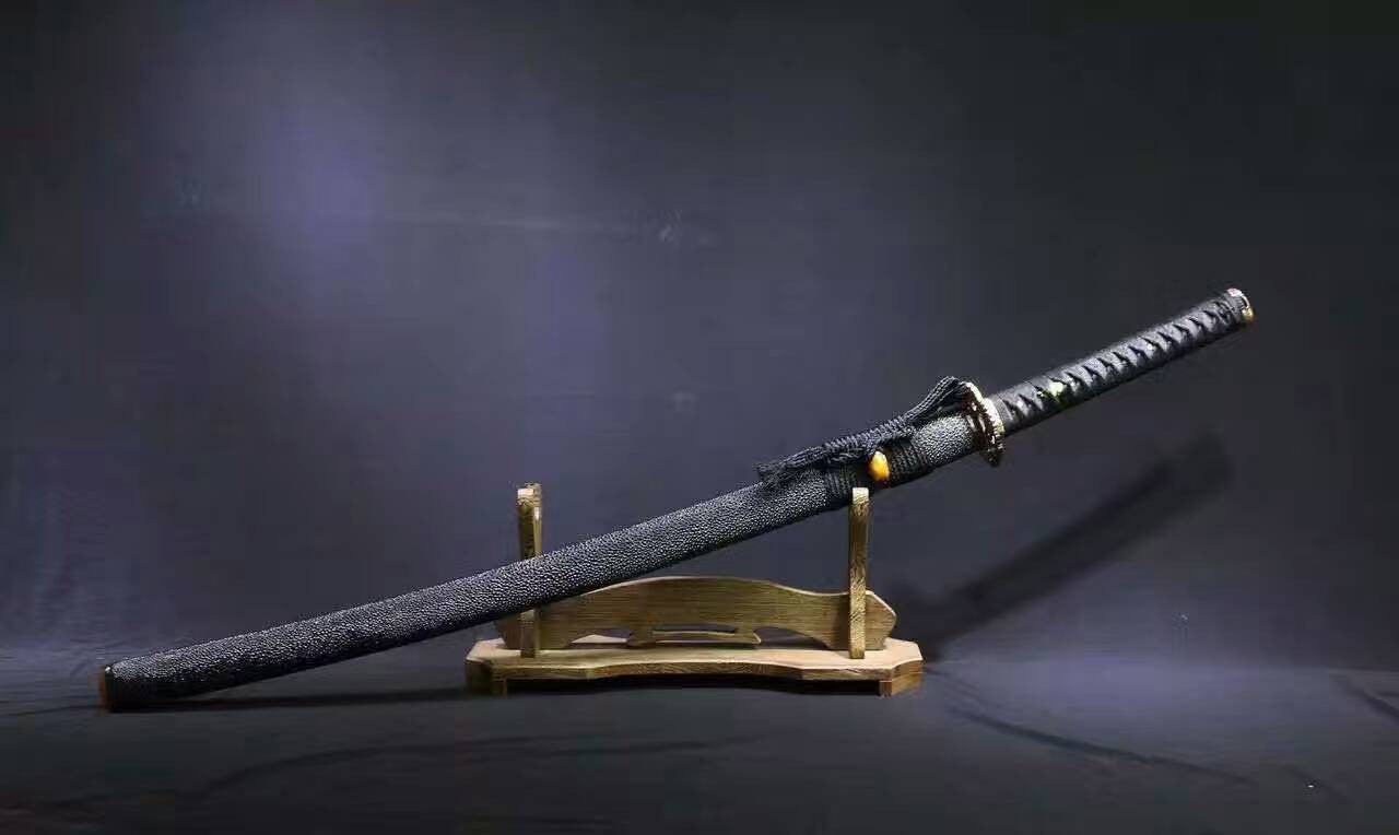 Samurai sword,Katanas,Damascus steel Covering blade,Skin Scabbard ...