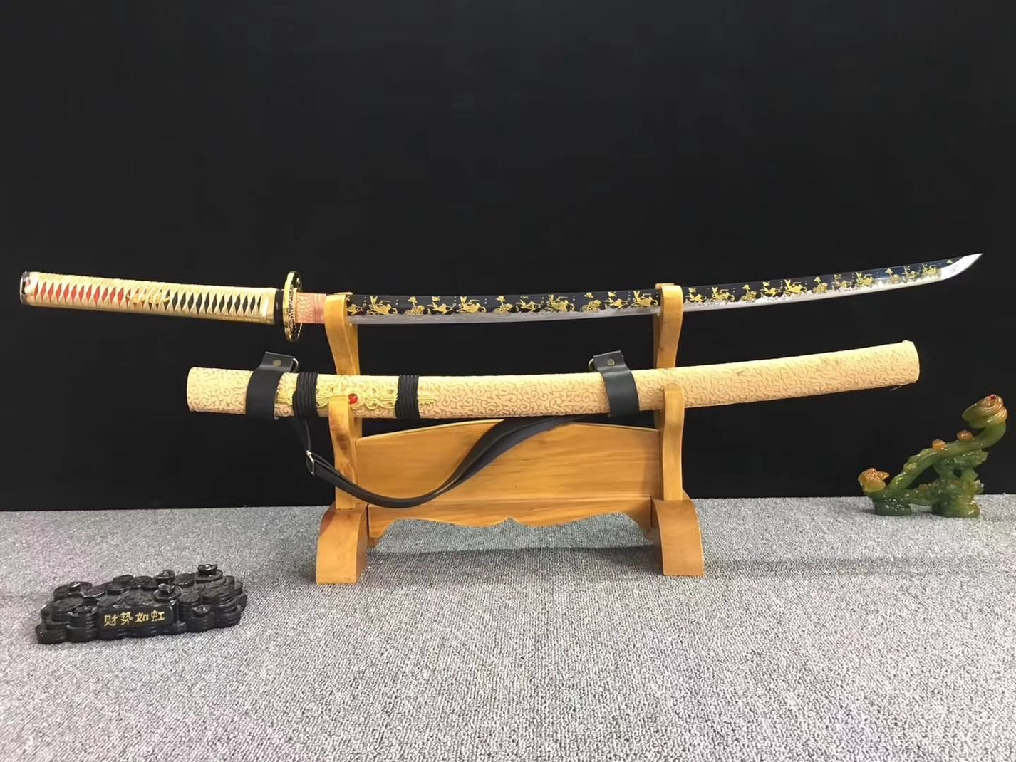 Katana,Samurai sword,Medium carbon steel,Cloth scabbard – Chinese Sword ...