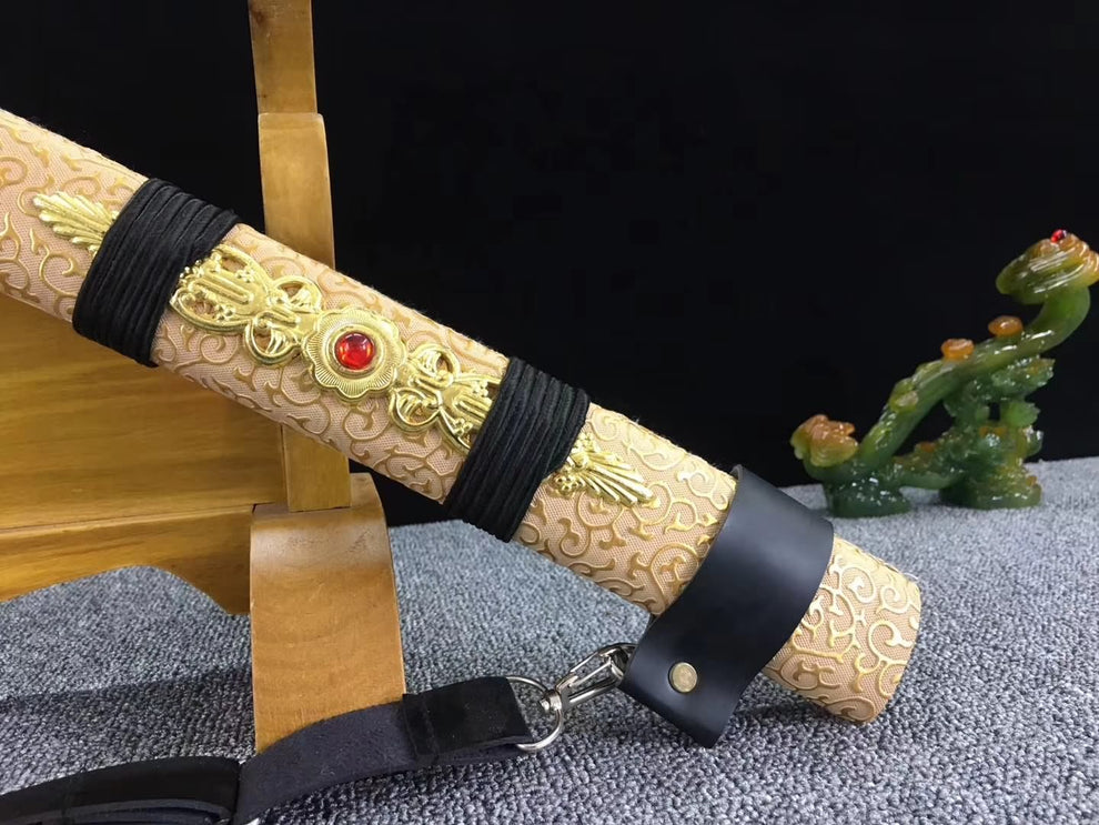 Katana,Samurai sword,Medium carbon steel,Cloth scabbard – Chinese Sword ...