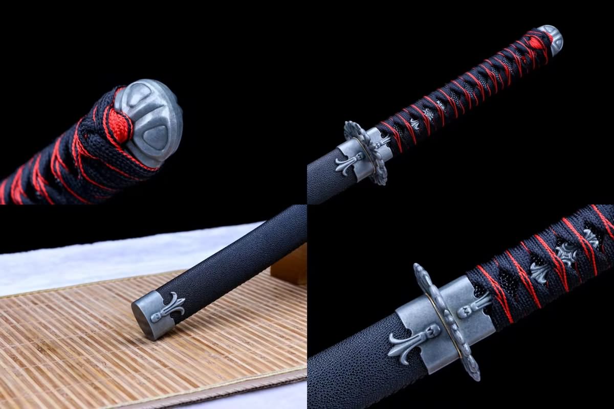 Samurai sword,Forged High carbon steel blades,stingray skin scabbard ...