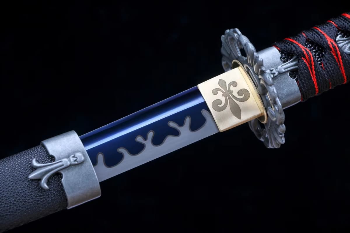 Samurai sword,Forged High carbon steel blades,stingray skin scabbard ...