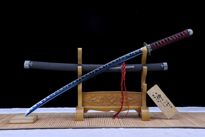 Samurai sword,Forged High carbon steel blades,stingray skin scabbard ...