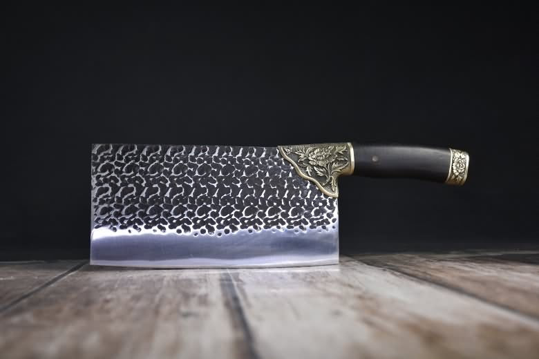 Peony pattern 5Cr15Mov Chinese Kitchen Knives – Chinese Sword store